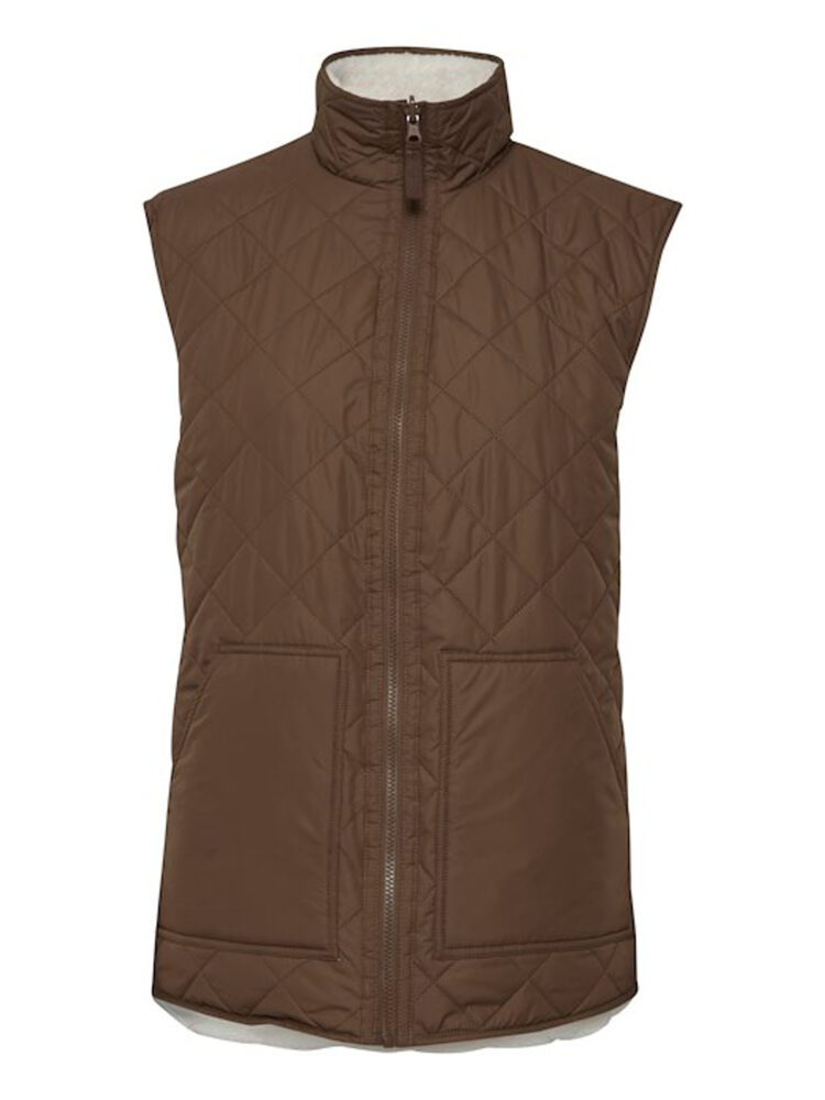 Fransa FRAJA VE 1 Vest Birch Mix - Tøjkurven.dk