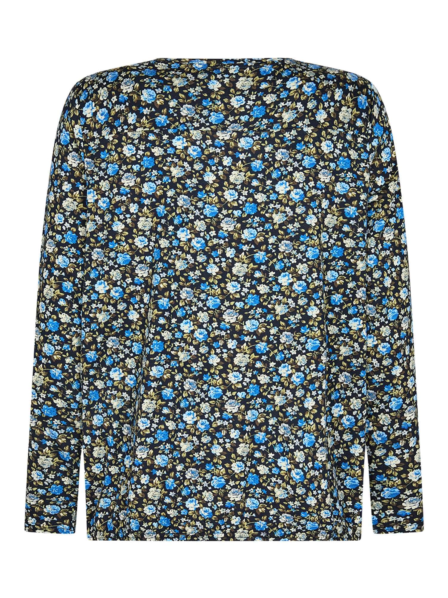 Soyaconcept SC-FELICITY AOP 402 Bluse Bright Blue Combi - Tøjkurven.dk